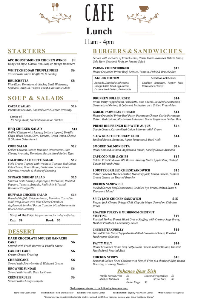 Café | Casino Pauma