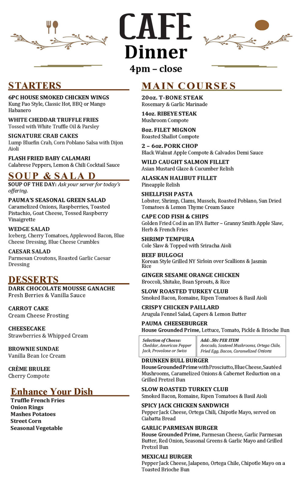 Café | Casino Pauma