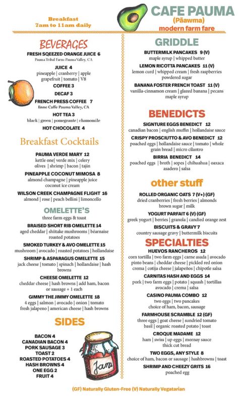 Café | Casino Pauma